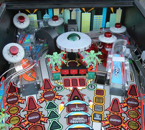 Attack from Mars Pinball Machine Restoration Decals